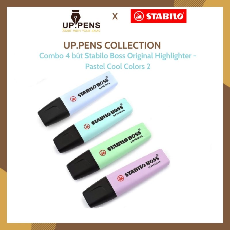 Combo 4 bút dạ quang Stabilo Boss Original Highlighter – UP.PENS ...